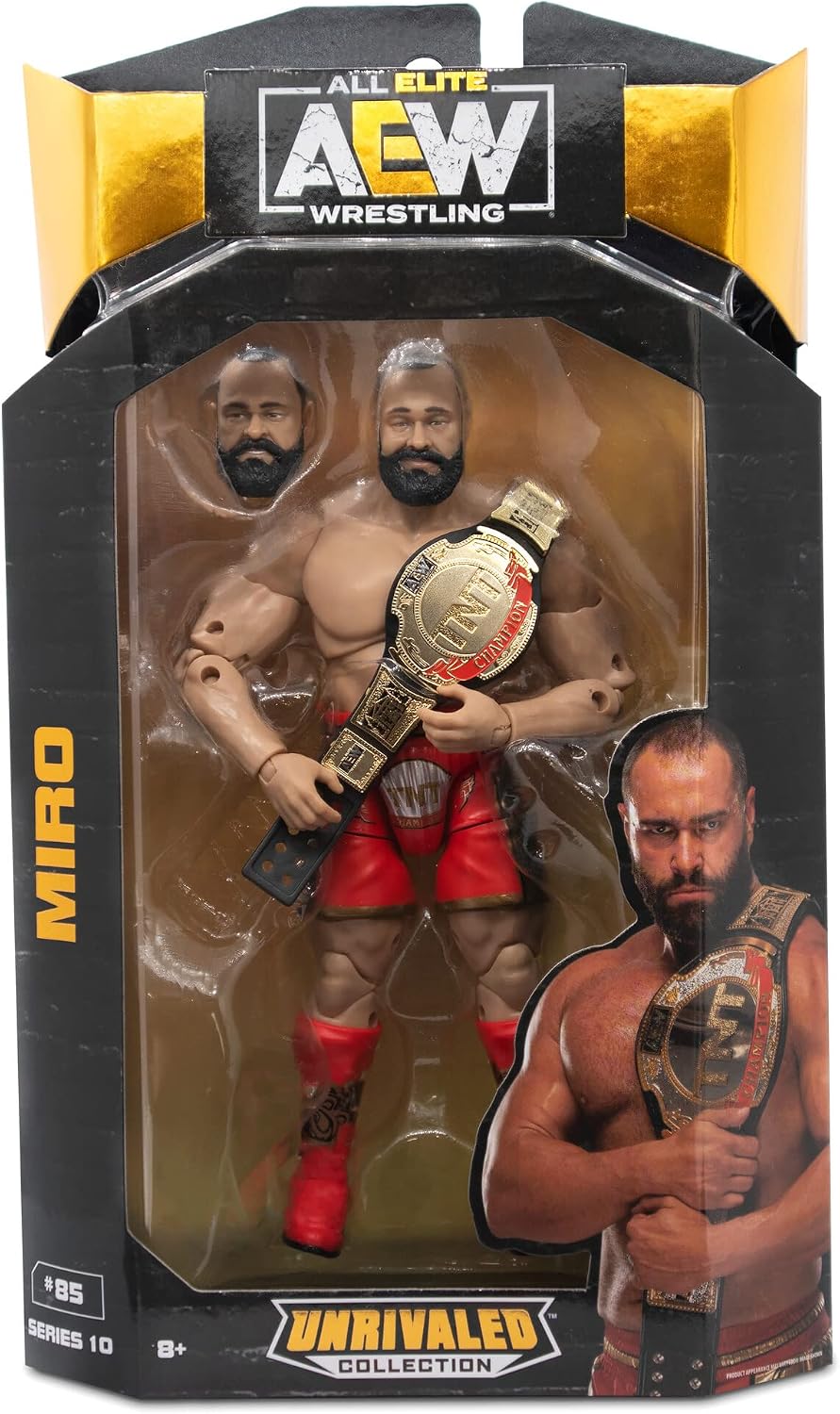 Ringside Miro - AEW Unrivaled 10 Toy Wrestling Figura de acción ...