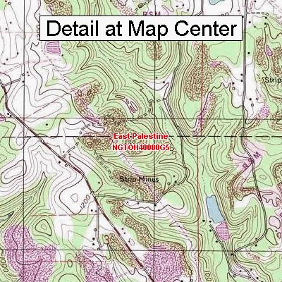 Amazon.com : USGS Topographic Quadrangle Map - East Palestine, Ohio ...