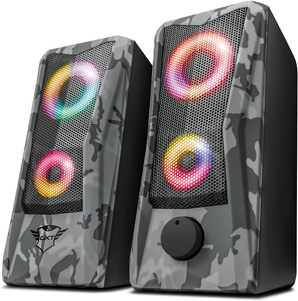 Trust Gaming GXT 606 Javv Casse PC da Gaming 2.0, 12 W, Casse RGB ...