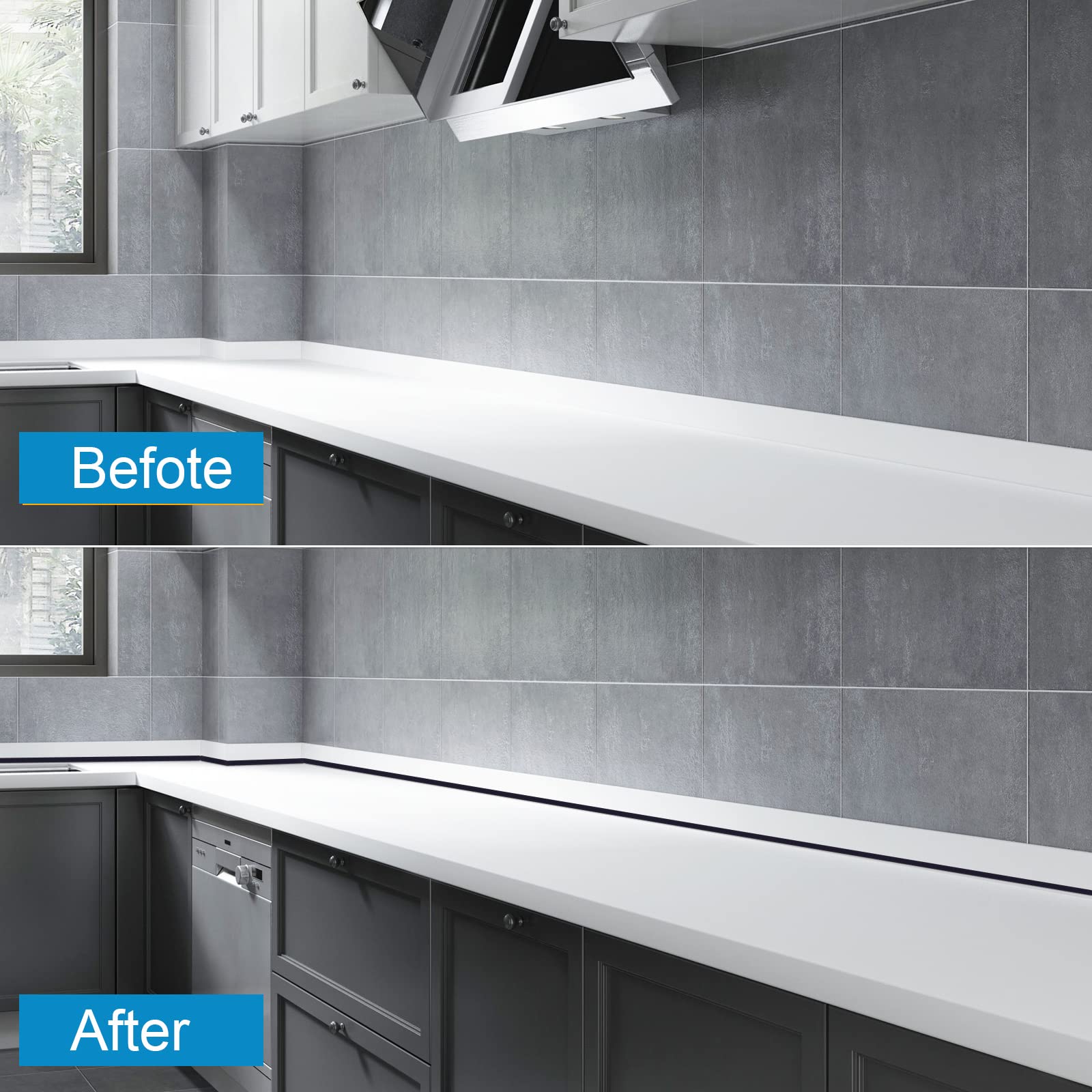 Snapklik.com : Flexible Quarter Round Molding Self Adhesive, 16 Feet ...