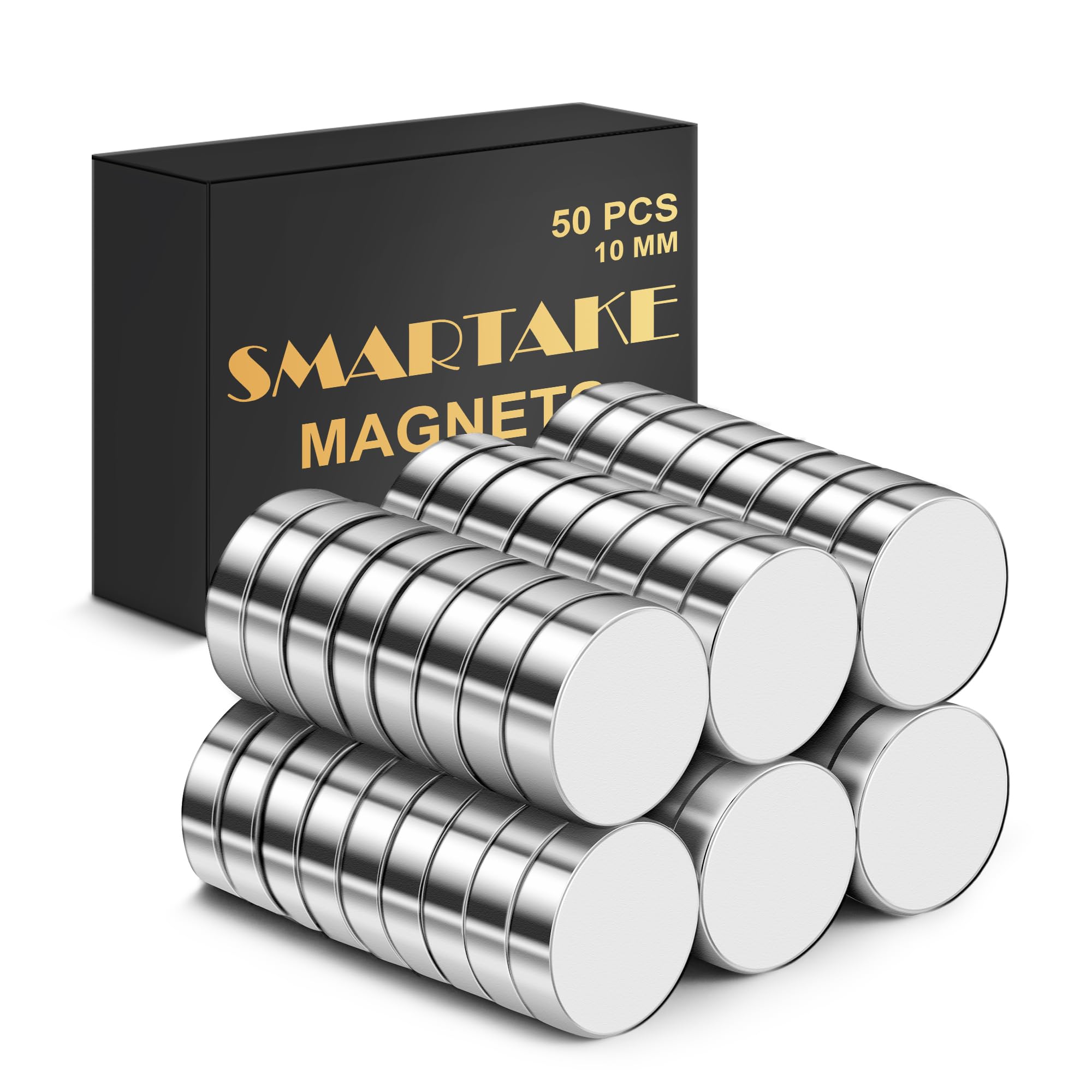 Amazon.com: SMARTAKE 50 Pcs Rare Earth Magnets, Small Round Fridge ...