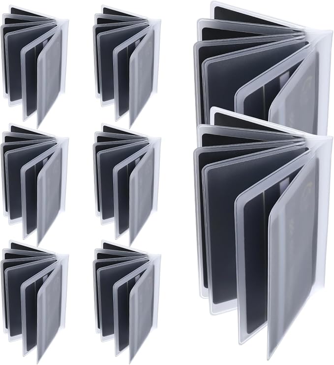 Amazon.com: FNANJWQ 8 Pcs Plastic Credit Wallet Insert Card Holder ...