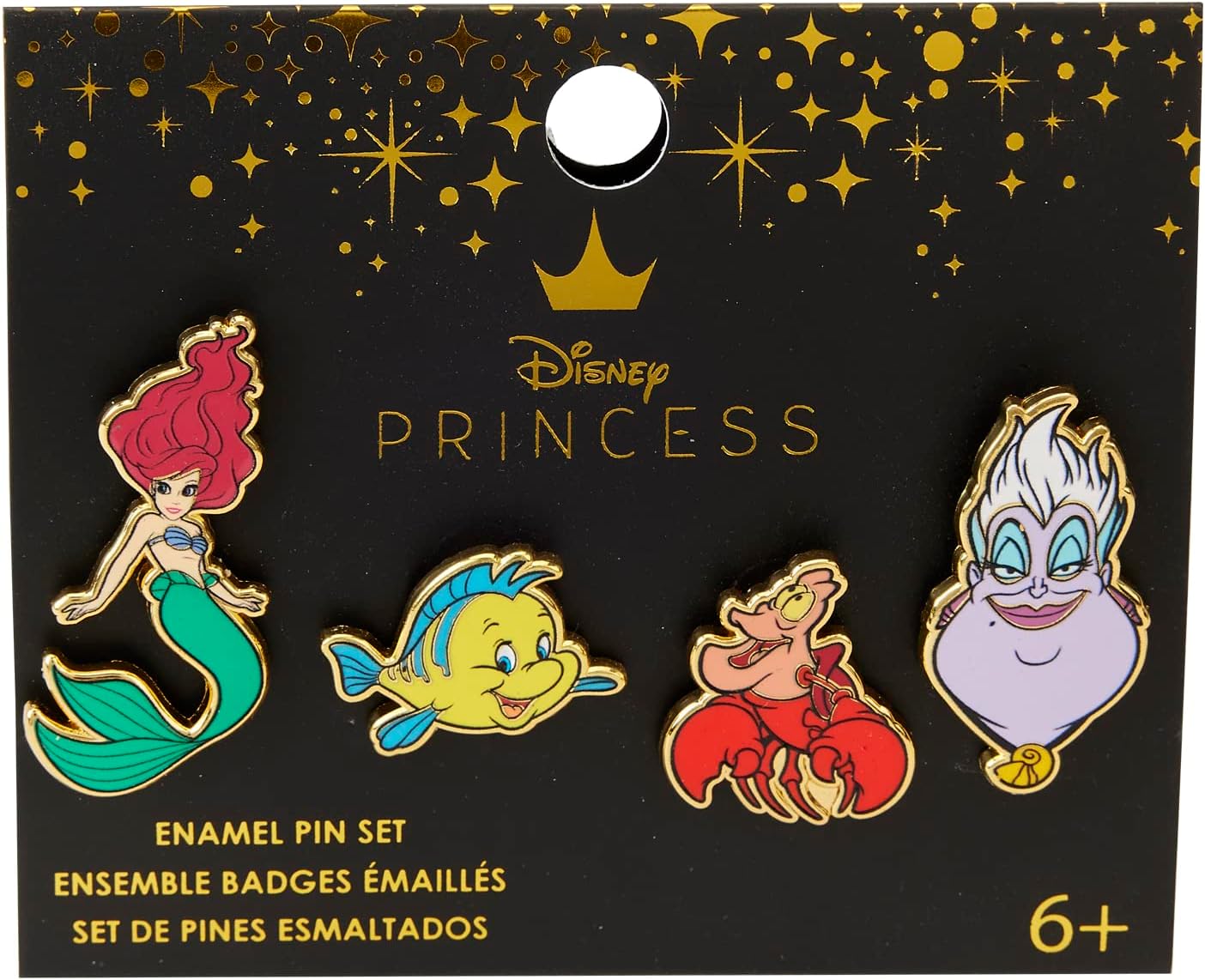 Amazon.com: Loungefly PIN - Little Mermaid Enamel Pin Set - Disney ...