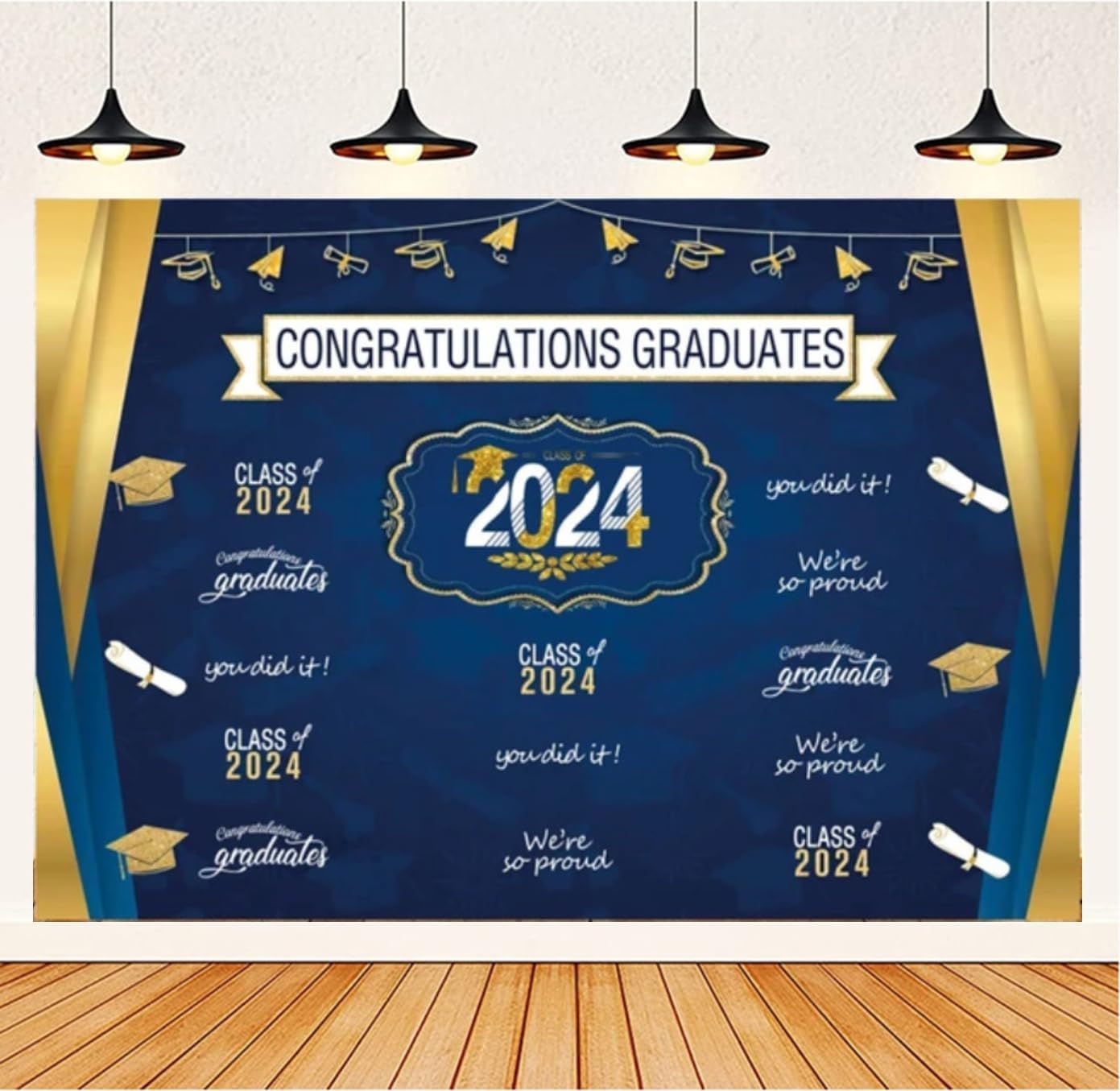 Amazon.com : Graduation Background Panel Class of 2024 Background Panel ...