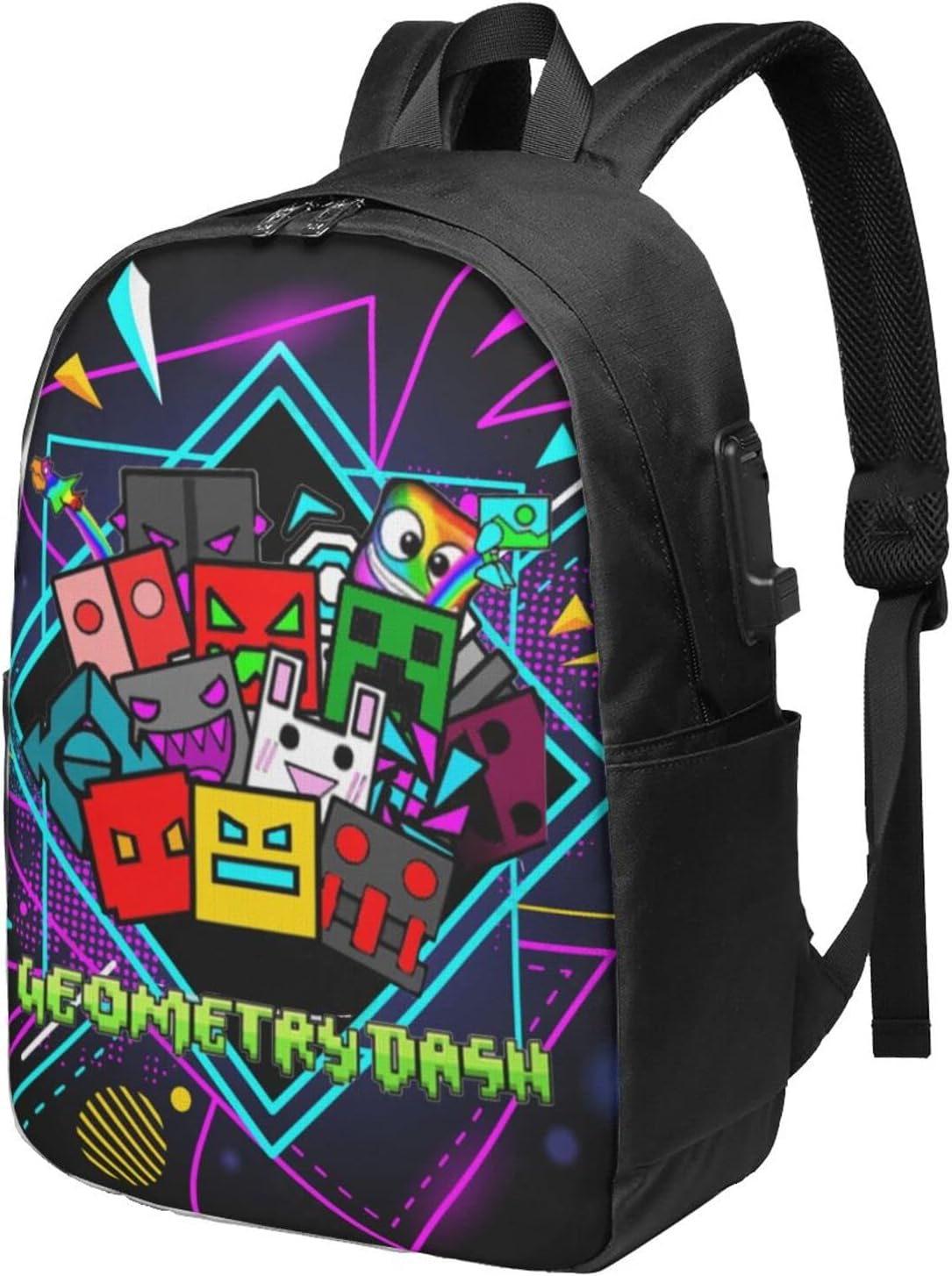 TKBIIuds Geometry Cube Dash Backpacks 17 In Multifunctional Computer ...