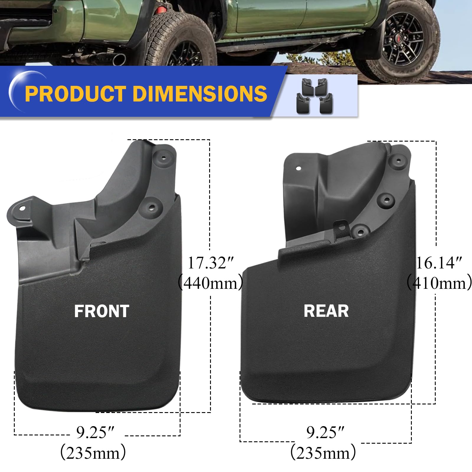 Guardabarros Todoterreno De Toyota Tacoma Conjunto 2016 2022 De