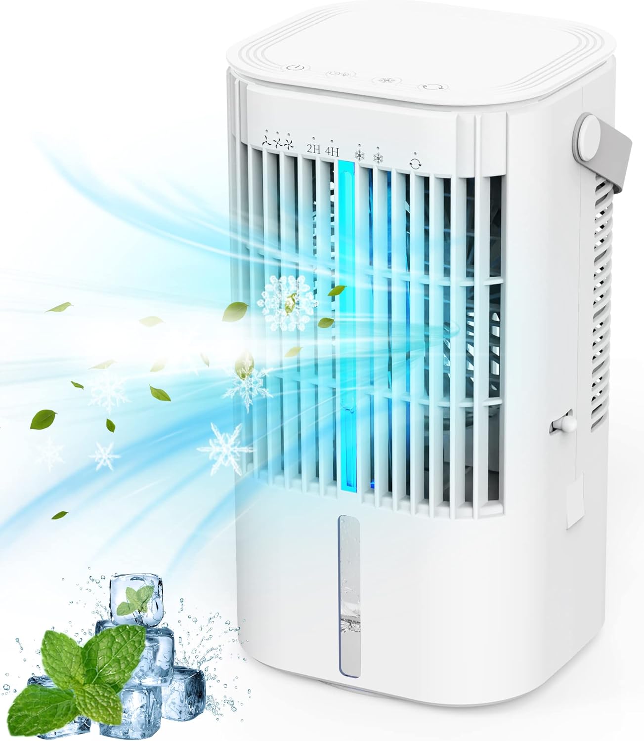 Portable Air Conditioner Cooling Fan Evaporative Air Cooler with LED ...