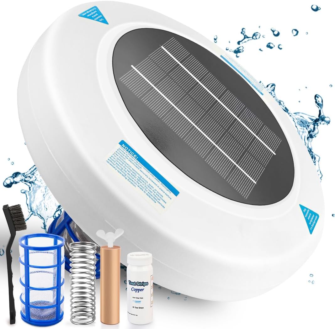 Amazon.com : Solar-Powered Floating Pool Cleaner : Patio, Lawn & Garden