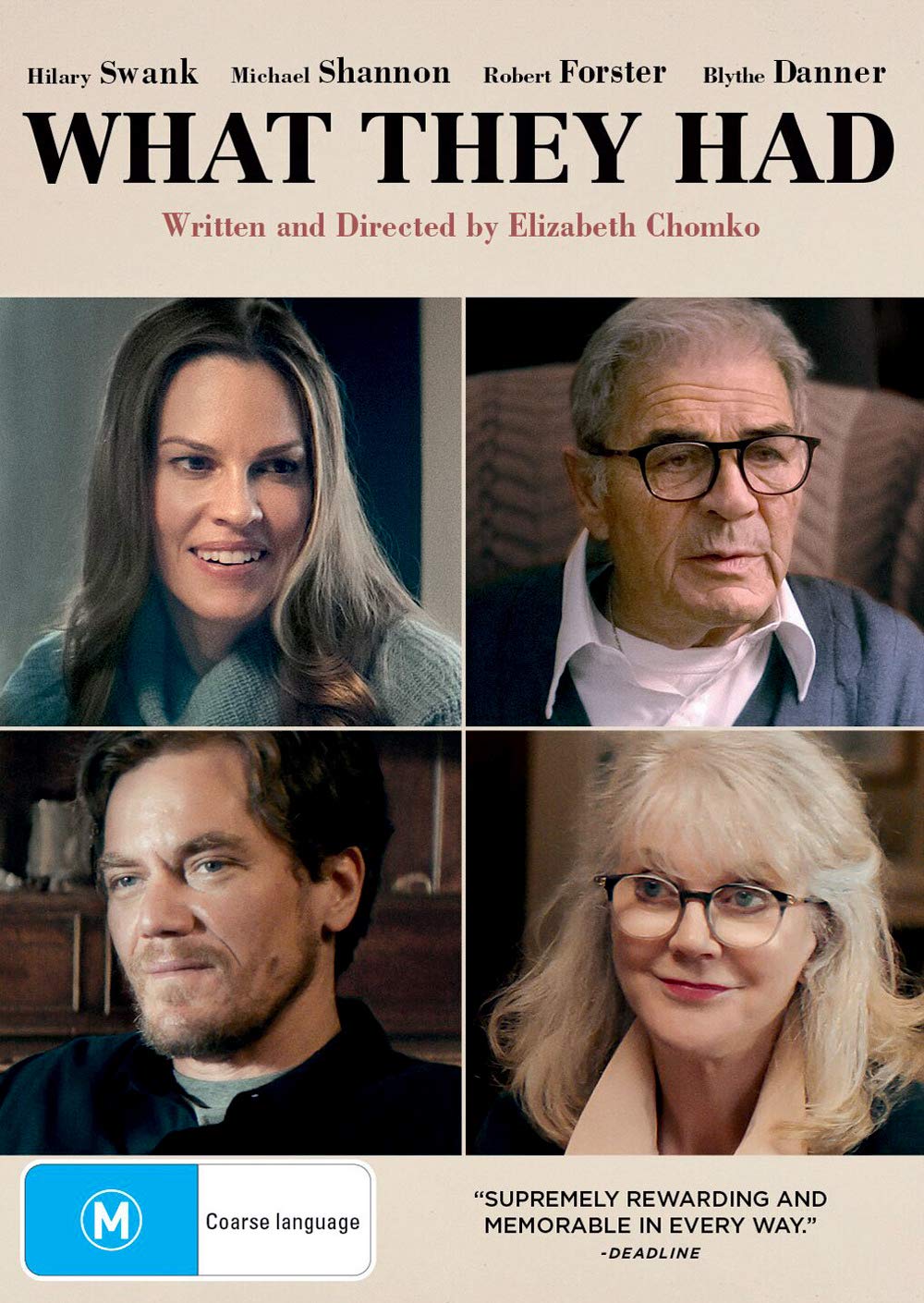 Amazon.com: What They Had | Hilary Swank, Michael Shannon | NON USA ...