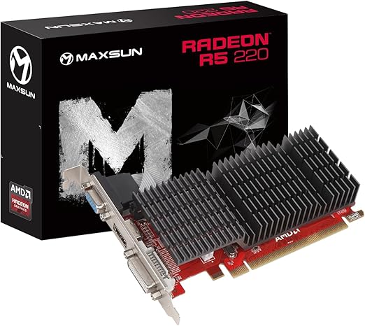 Amazon.com: maxsun AMD Radeon R5 220 1GB Graphics Card GPU (DVI-I, HDMI ...