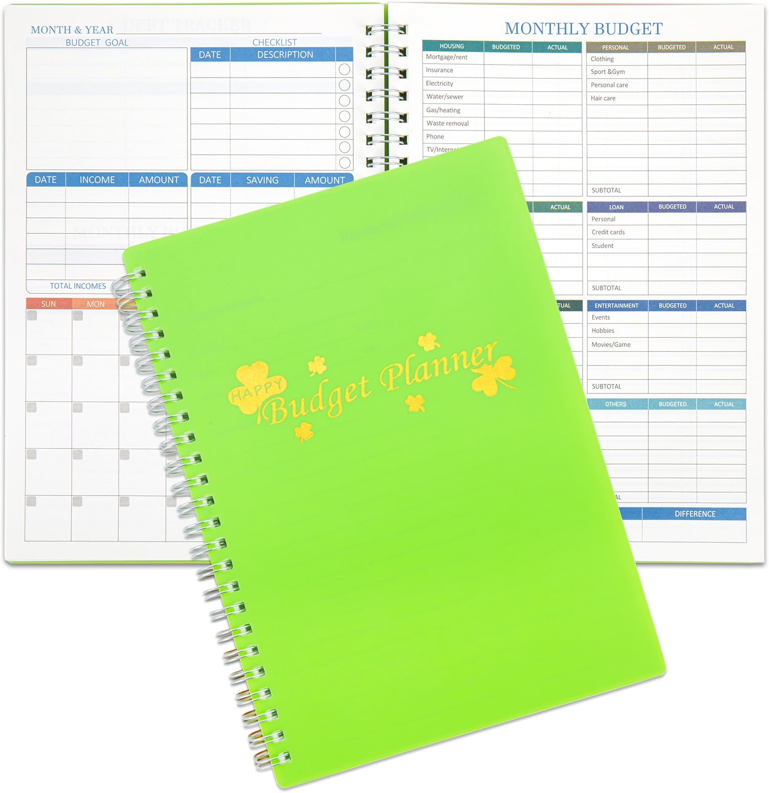Amazon.com : Bill Tracker Notebook - Budget Planner and Monthly Bill ...