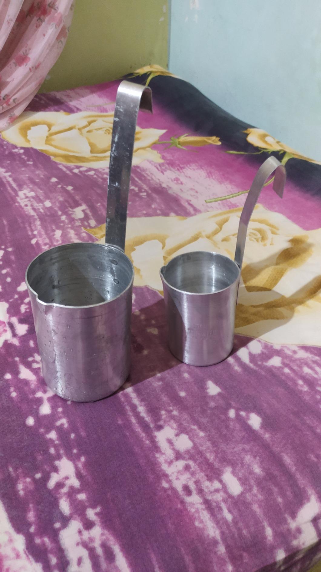 Buy Truvic Set of Milk/Liquid Measuring Traditional Milkman Aluminium ...