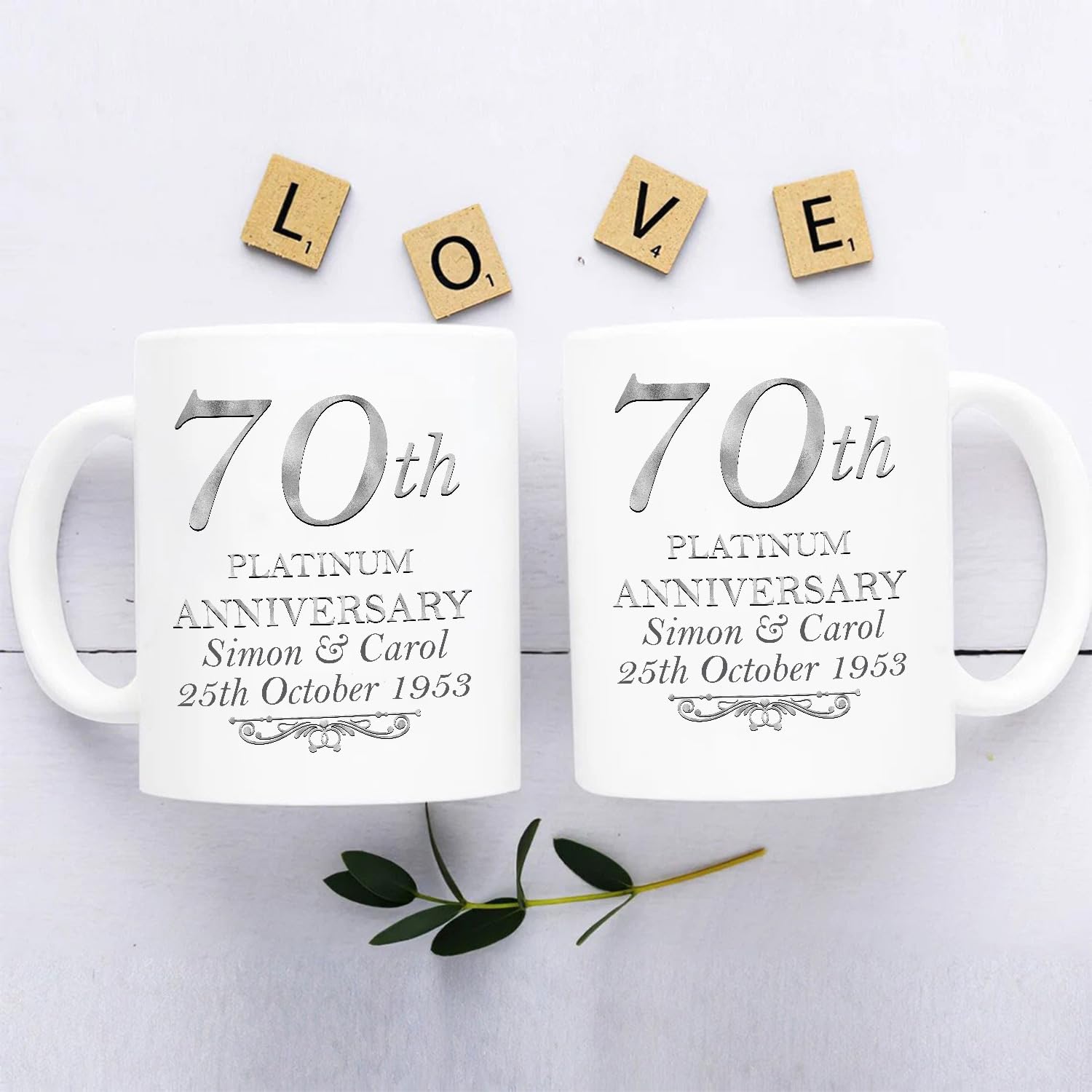 Amazon.com: Personalized Anniversary Coffee Mug For Him Her From Soulmate Unique Gifts For ...