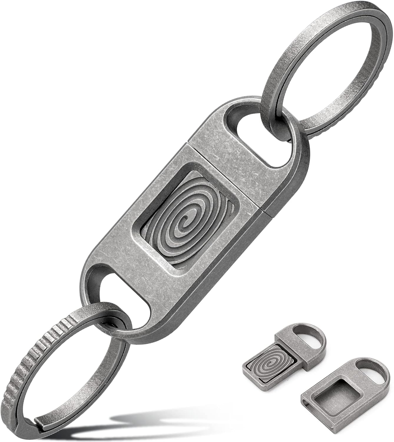 Amazon.com: TISUR Quick Release Keychain,Titanium EDC Pull Apart Key ...