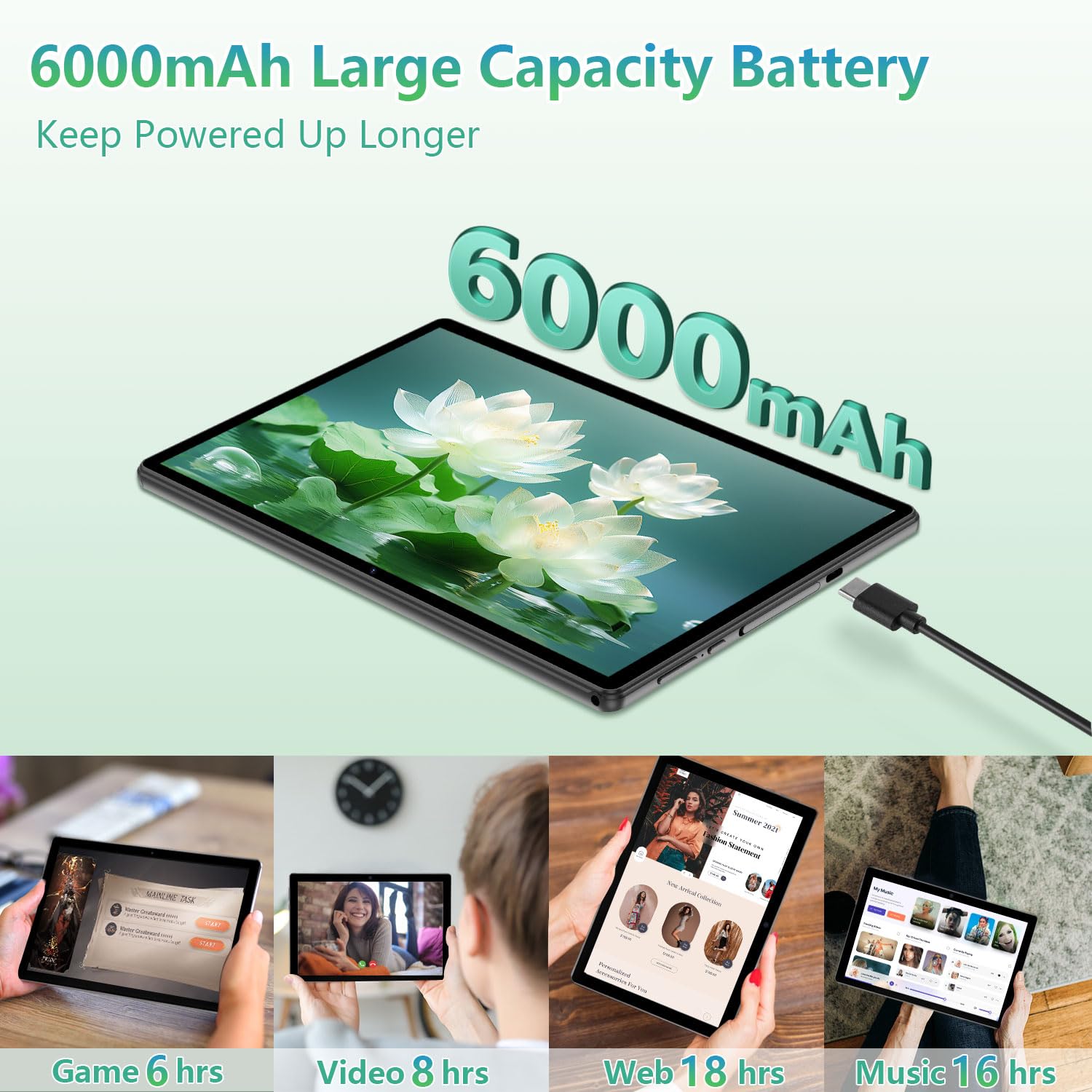 Snapklik.com : Tablet 10.1 Inch Android 13 Tablets, 64GB ROM Quad-Core ...