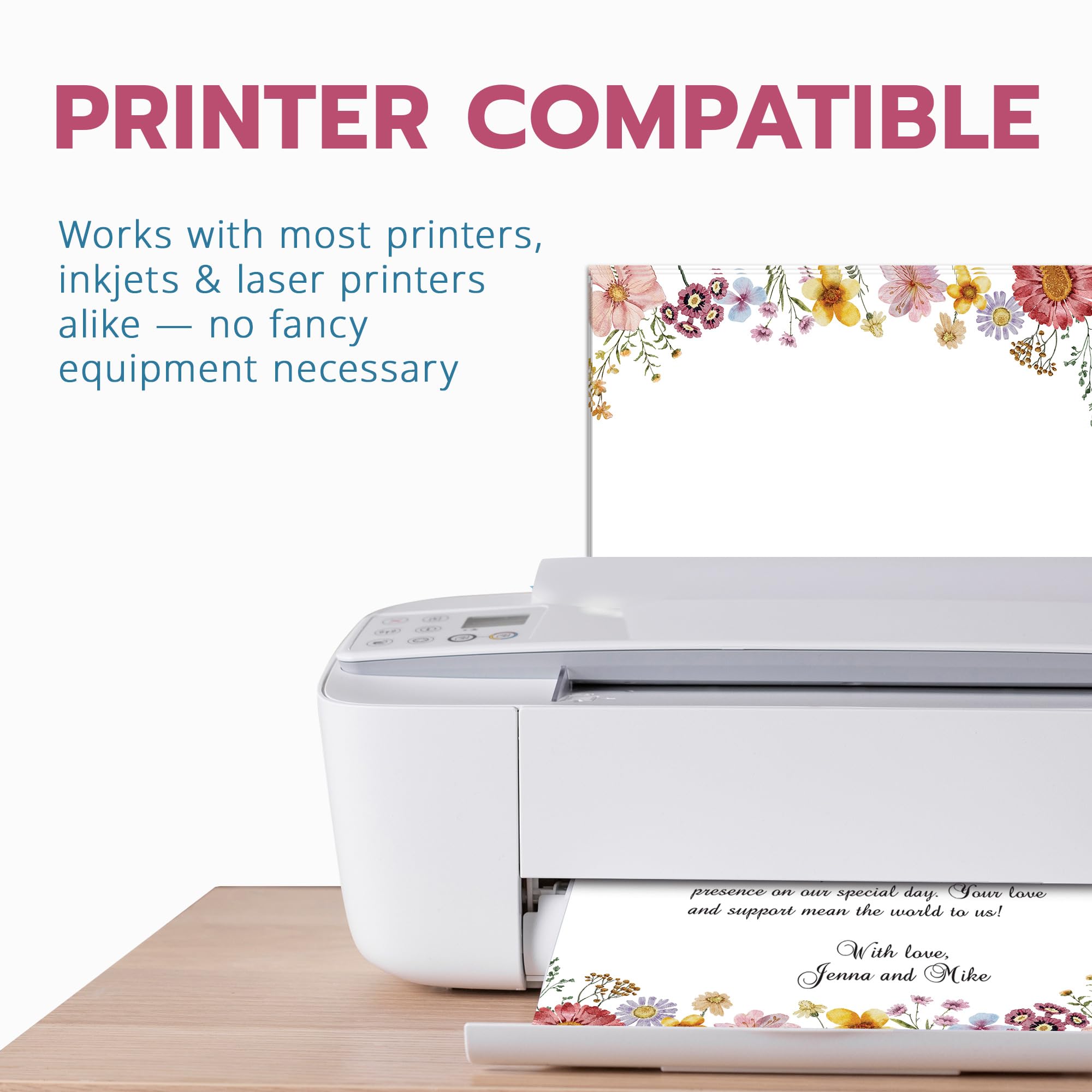 Snapklik.com : Flower Paper Stationery, Floral Letterhead Paper 8.5 X ...