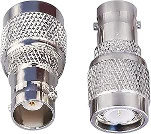 BNC to TNC Coax Adapter TUOLNK TNC Male to BNC Female RF Coaxial Connector for WiFi Antenna ...