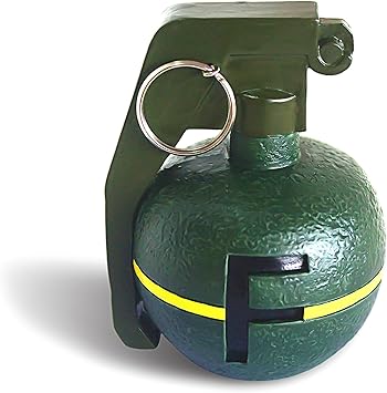 Amazon.com: MillMB Initial Bomb Grenade Green Paperweight Humor Decor ...