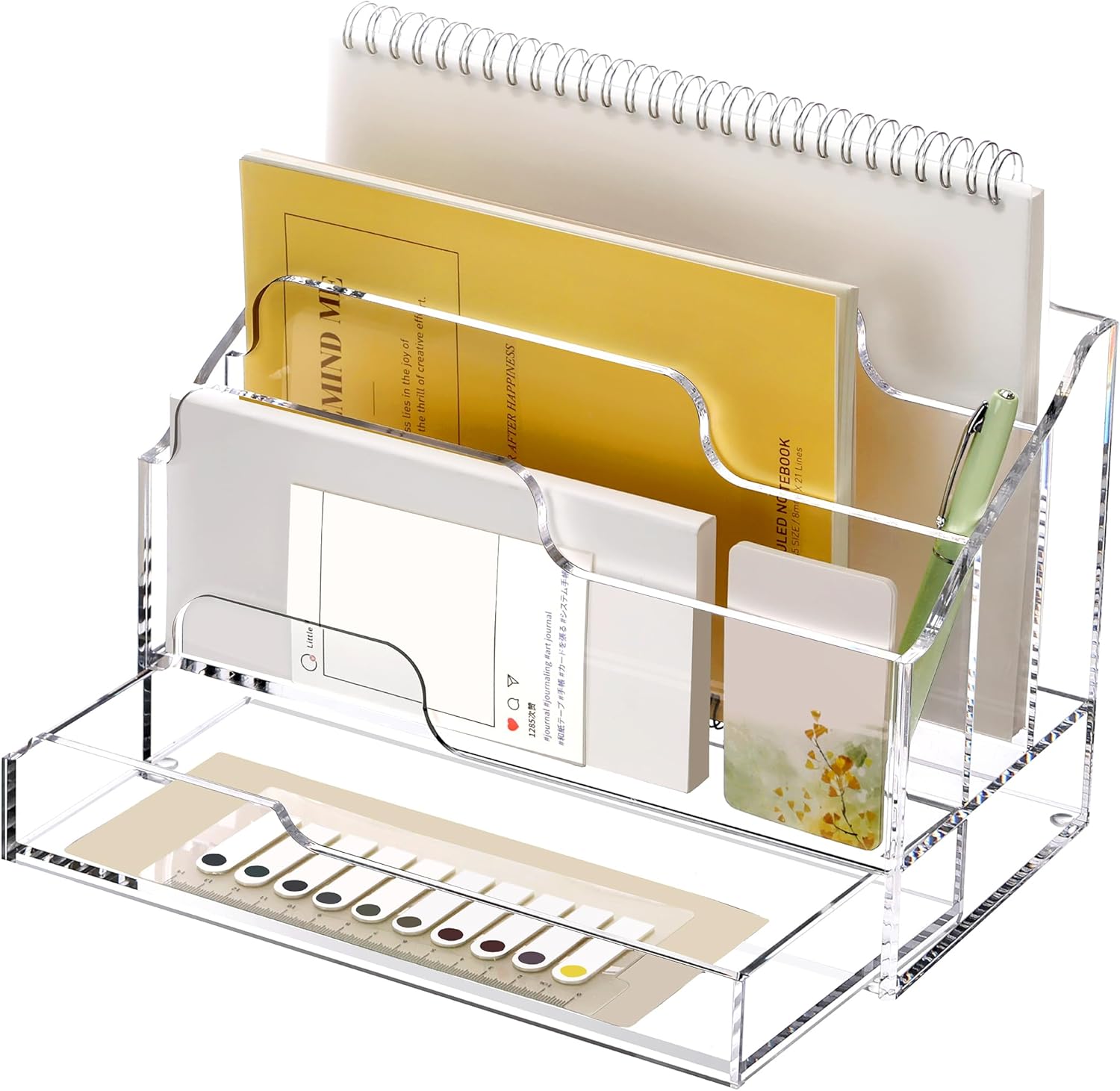 Amazon.com: SANRUI Acrylic Desk Organizers and Accessories，Clear Office ...