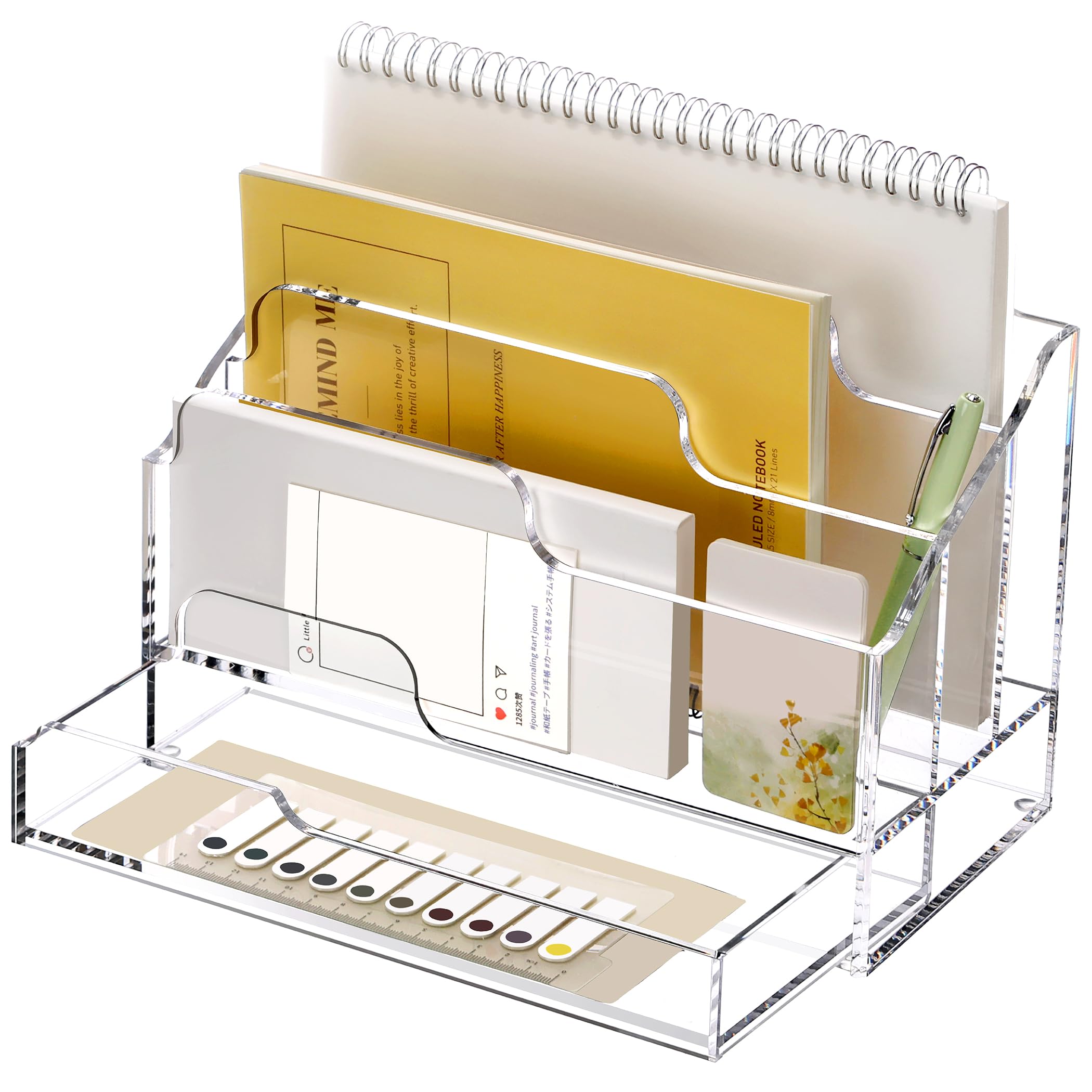 Amazon.com: SANRUI Acrylic Desk Organizers and Accessories，Clear Office ...