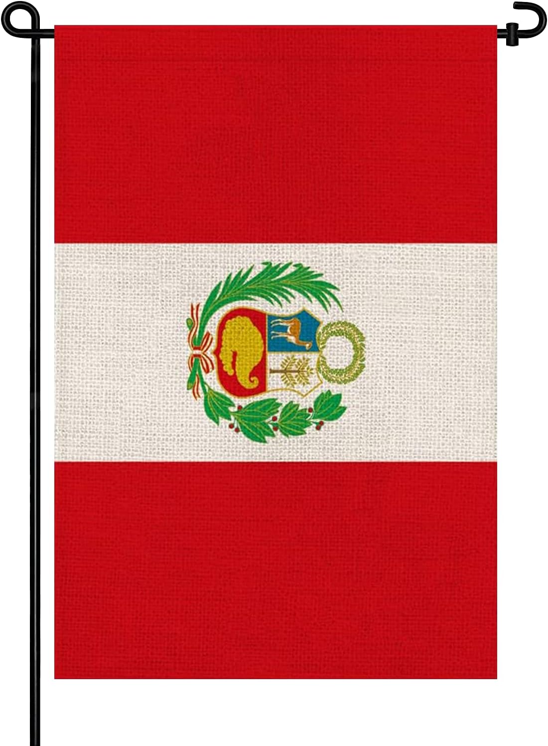 Amazon.com : Peru Peruvian Pleated Fan Flag Bunting 3 x 6 Ft Peru ...