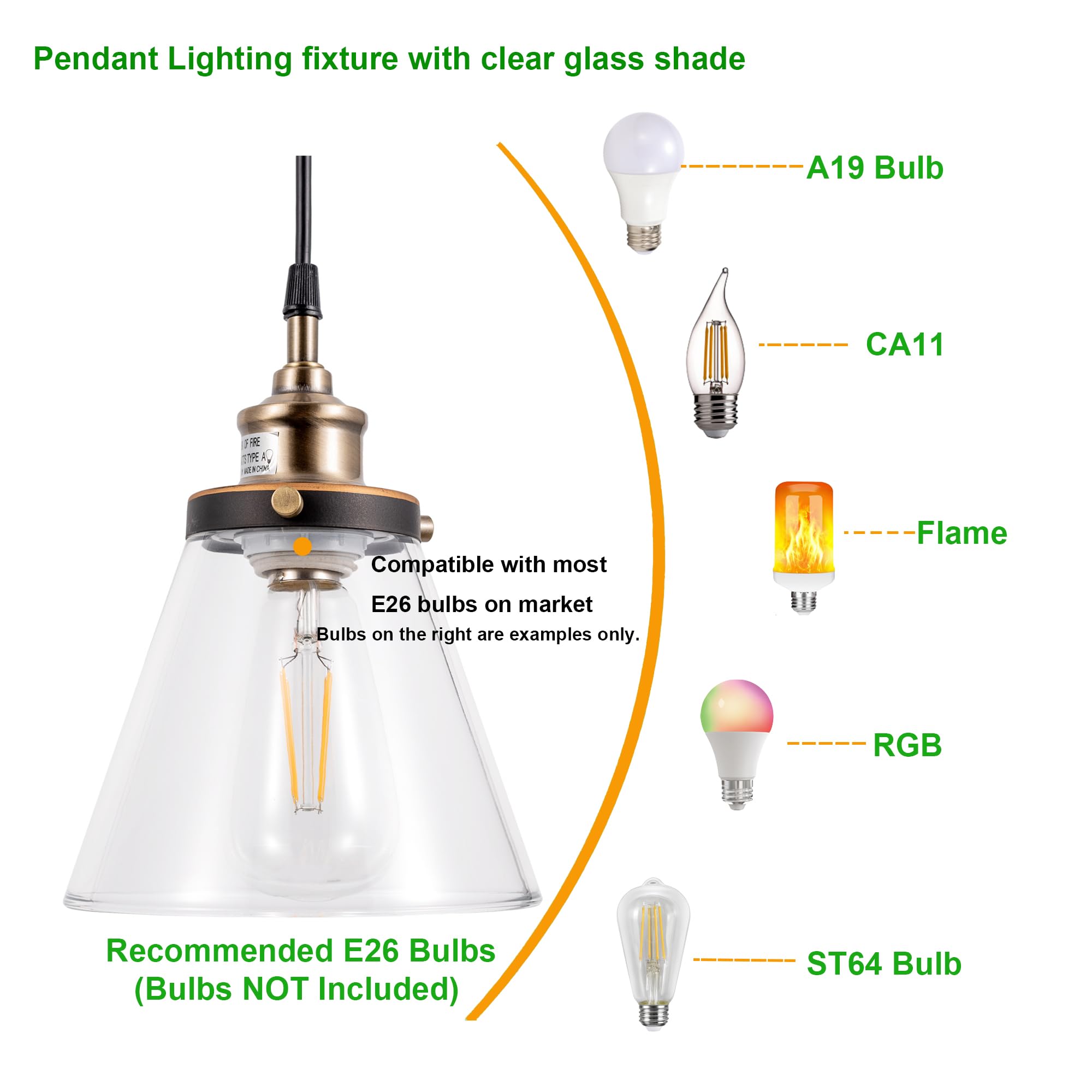 Snapklik.com : GRUENLICH Pendant Lighting Fixture For Kitchen And ...