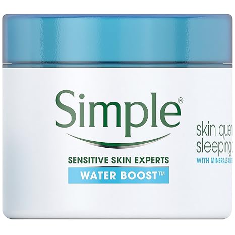 Amazon.com: Simple Water Boost Skin Quench, Sleeping Cream, 1.7 Fl Oz ...