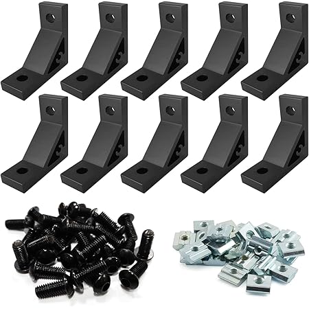 Amazon.com: 10Sets Heavy Duty 2020 Aluminum Extrusion Corner Brackets ...