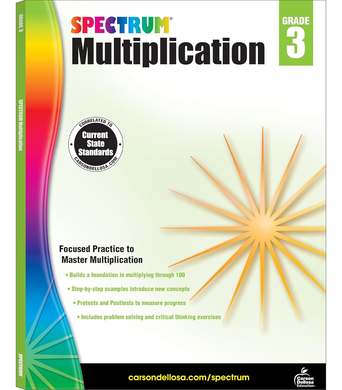 Spectrum Multiplication 3rd Grade Math Workbook, Multiplying Through ...