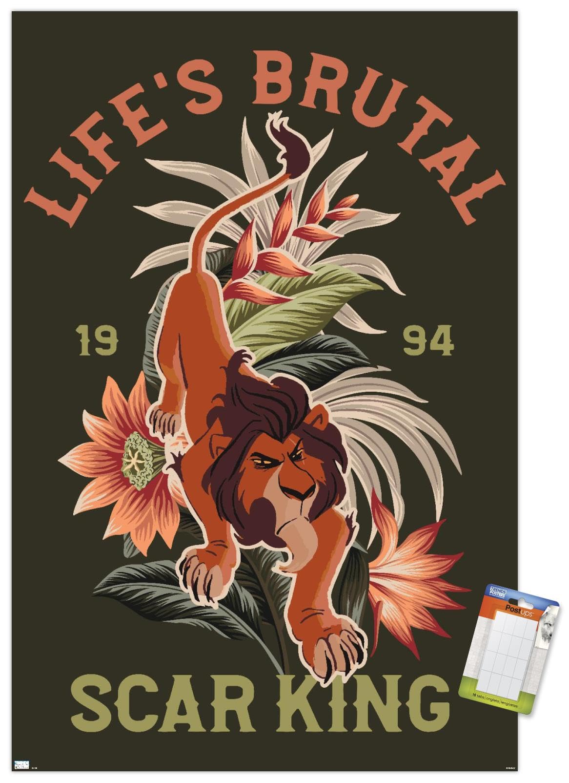 Amazon.com: Trends International Disney The Lion King 30th - Scar Wall ...