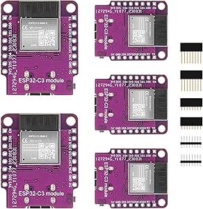 Amazon.com: YEJMKJ 5pcs ESP32 C3 Mini Development Board for Arduino IDE, 4MB Flash ESP32-C3-MINI ...