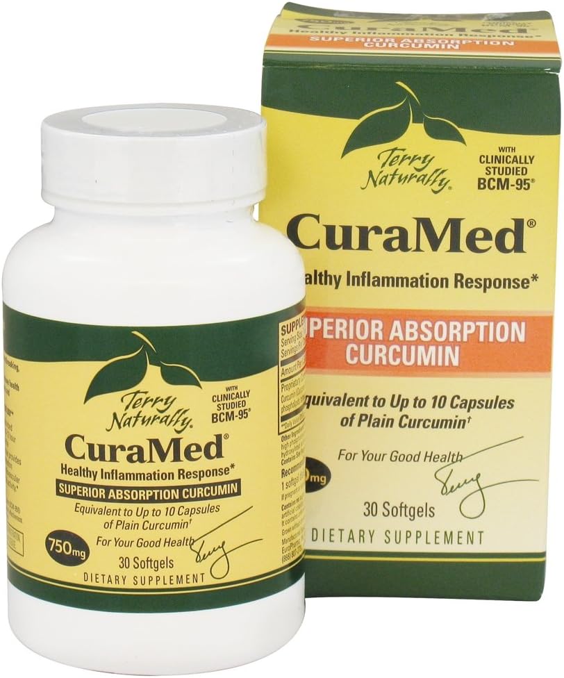 Amazon.com: Terry Naturally CuraMed 750 mg 30 Softgels : Health & Household