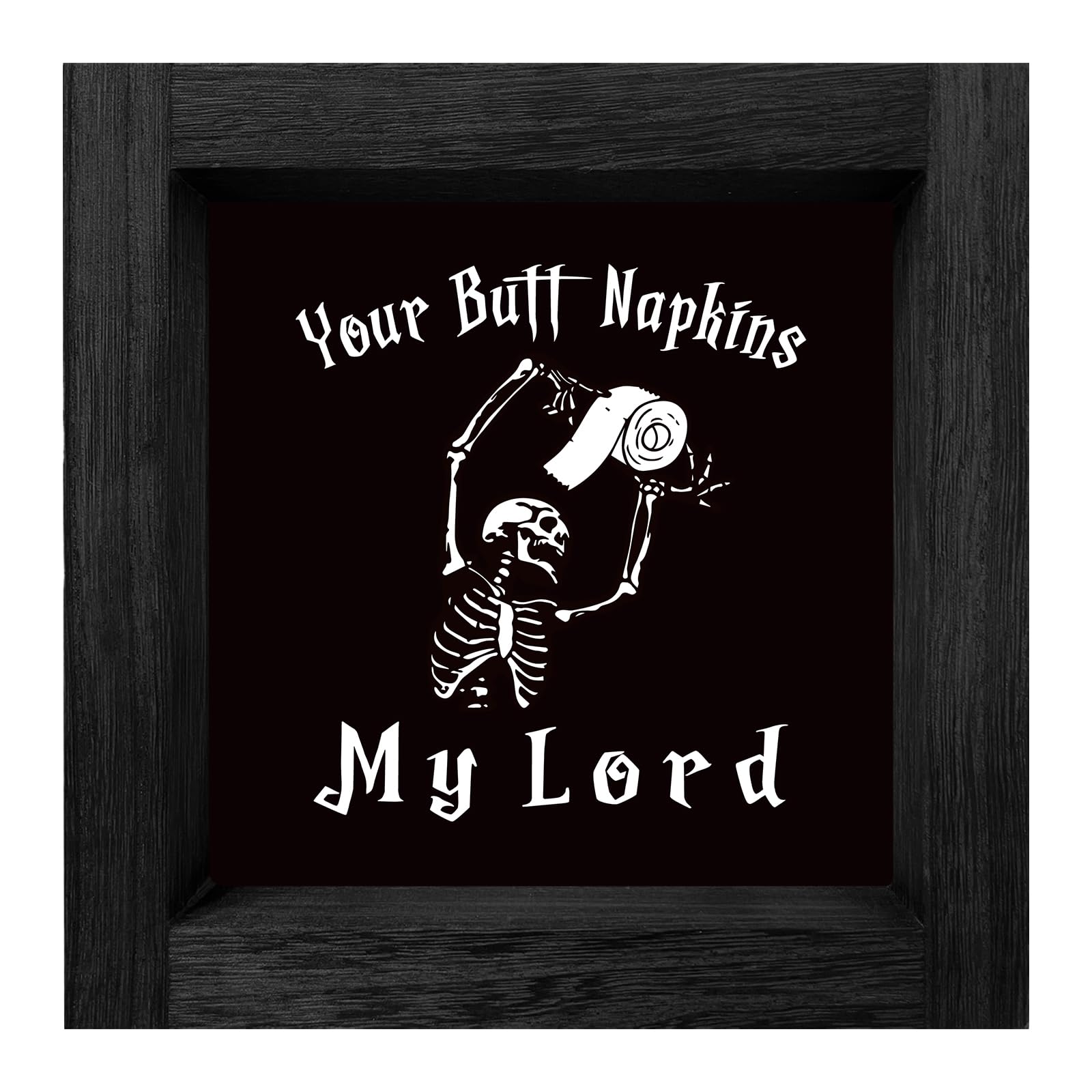 Amazon.com: Funny Halloween Decorations, Gothic Wood Sign for Halloween ...