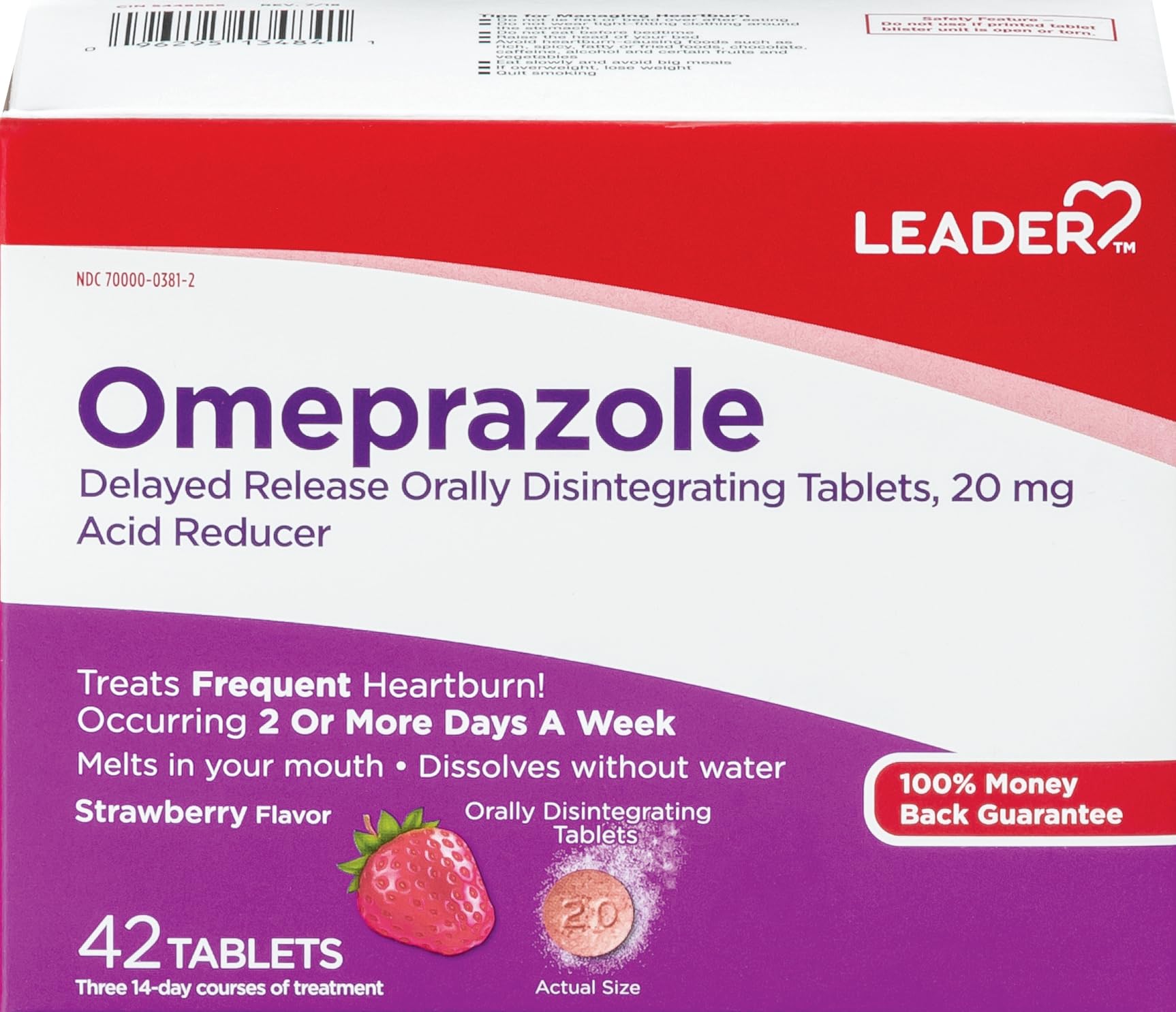 Amazon.com: Leader Omeprazole Delayed Release Orally Disintegrating ...