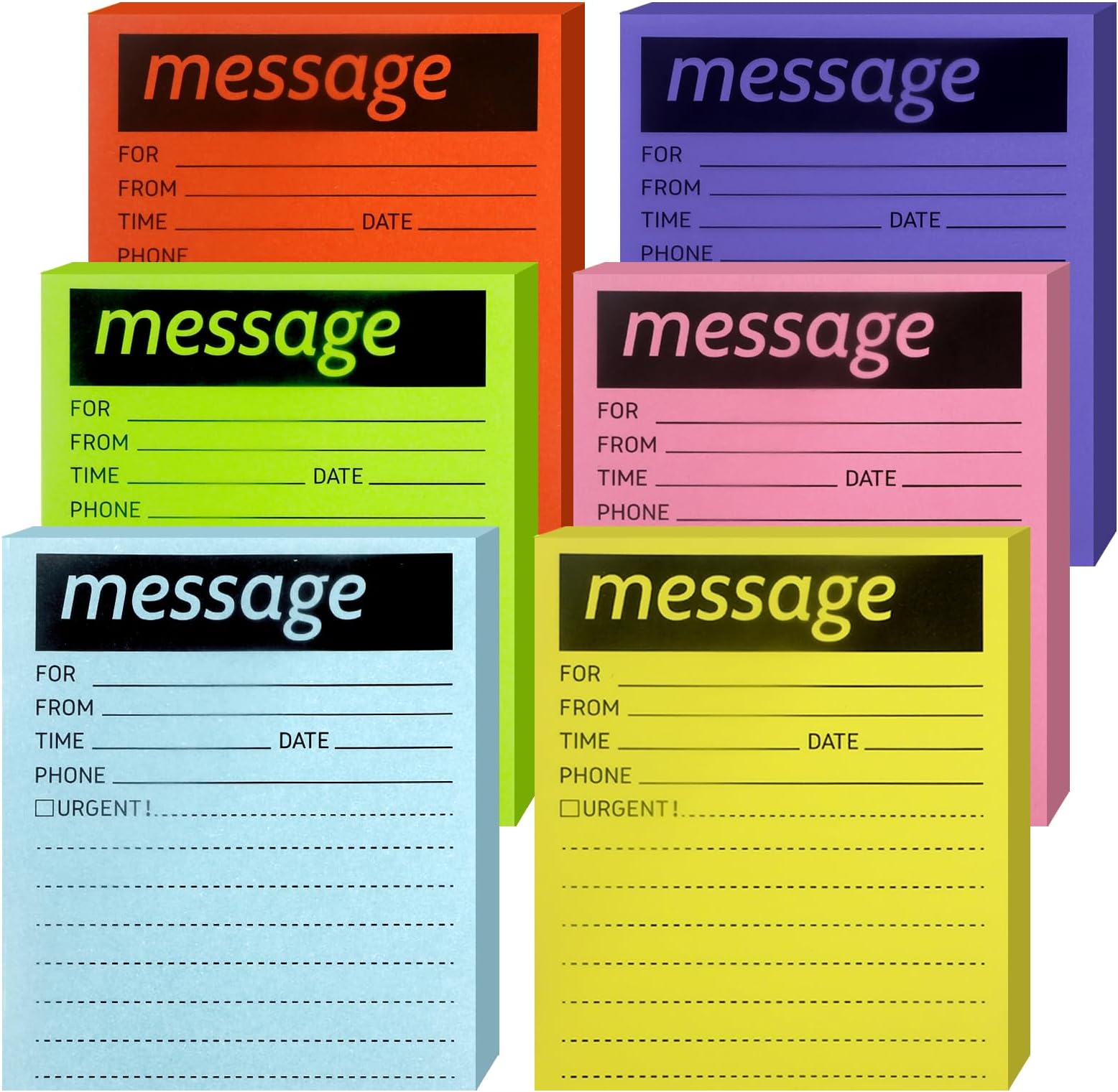 Amazon.com : Eastern Wolf 9 Pads to Do Lined Sticky Notes, 9 Bright ...