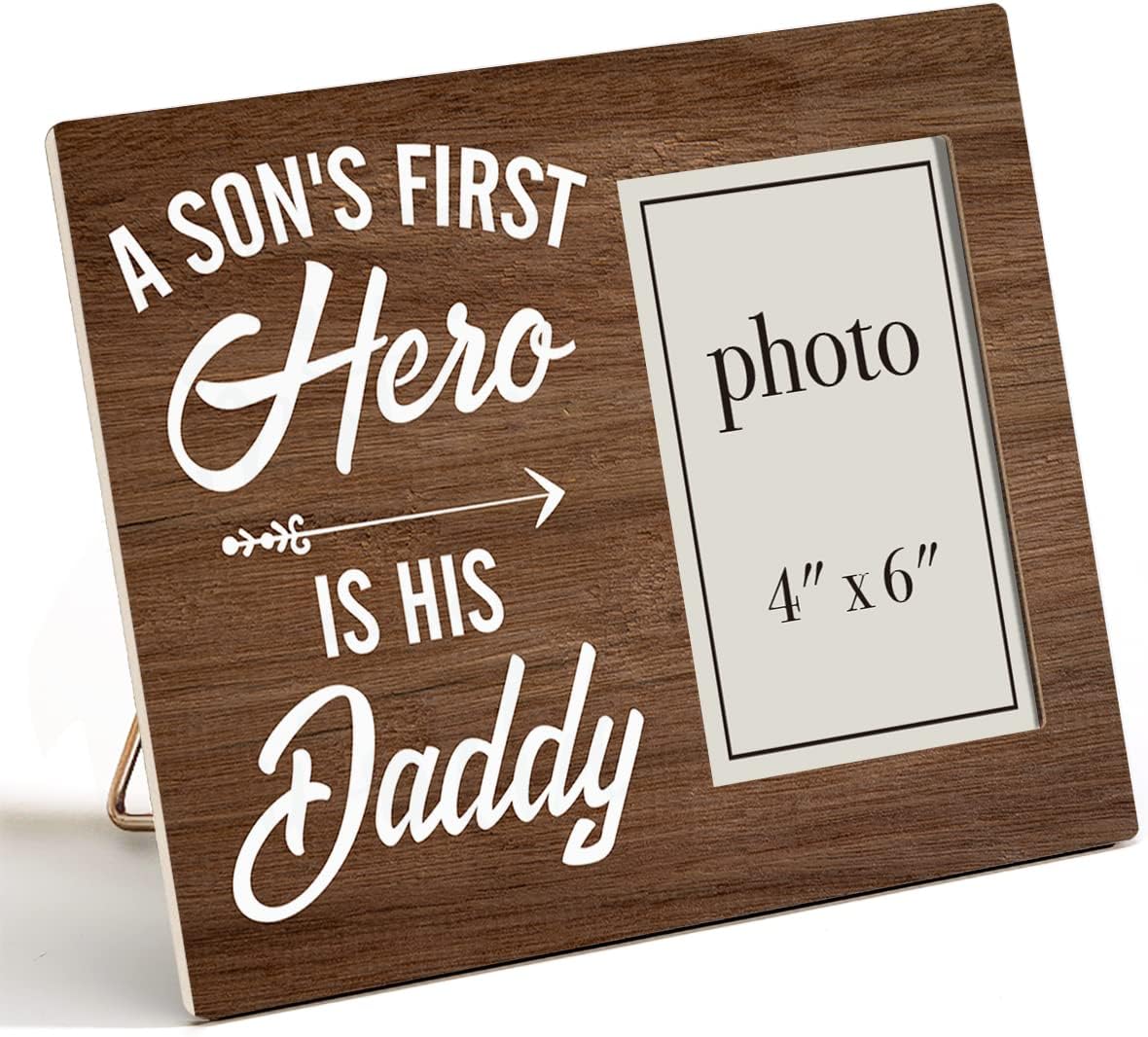 Amazon.com - CMHIE Wood Picture Frame with stand, New Father Gift ...