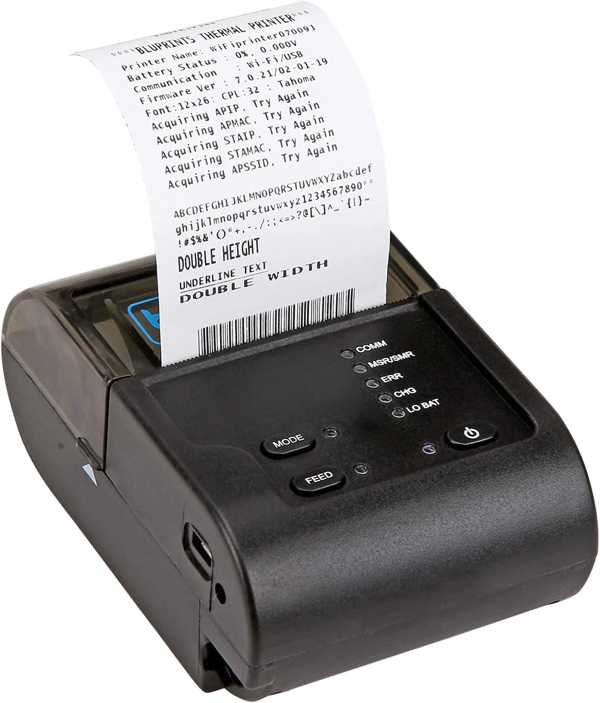 BluPrints 58MM (2 Inch) USB+Bluetooth Thermal Receipt Printer ...