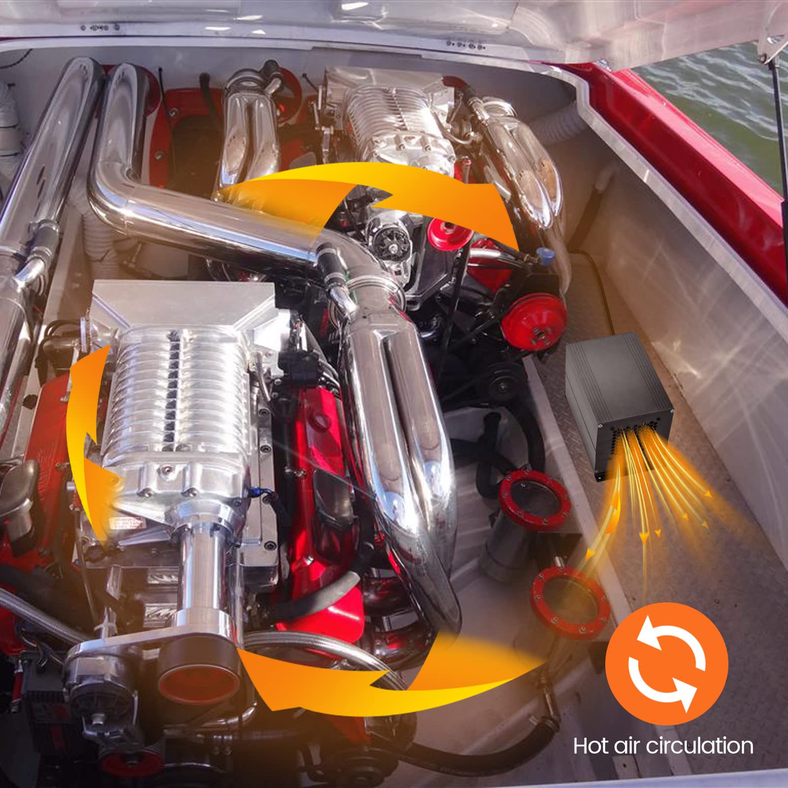 Snapklik.com : Boat Engine Compartment Heater, 400W Haoguo Bilge Heater ...