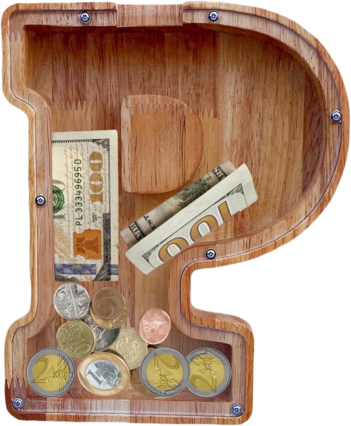 Amazon.com: Large Piggy Bank for Kids Boys Girls, Personalized Wooden ...