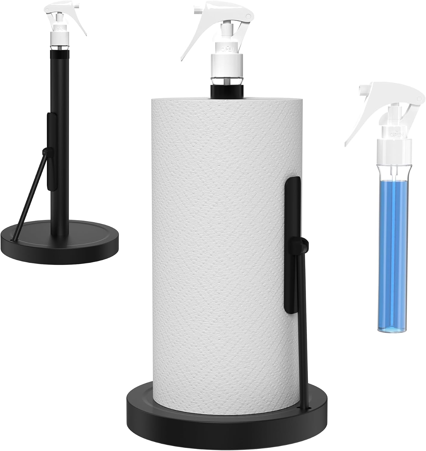 Amazon.com - KENMY Paper Towel Holder with Spray Bottle Center, One ...