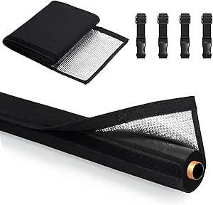 3 Layers HVAC Copper Pipe Insulation Cover, 72x10.2 Inch 600D Oxford AC ...