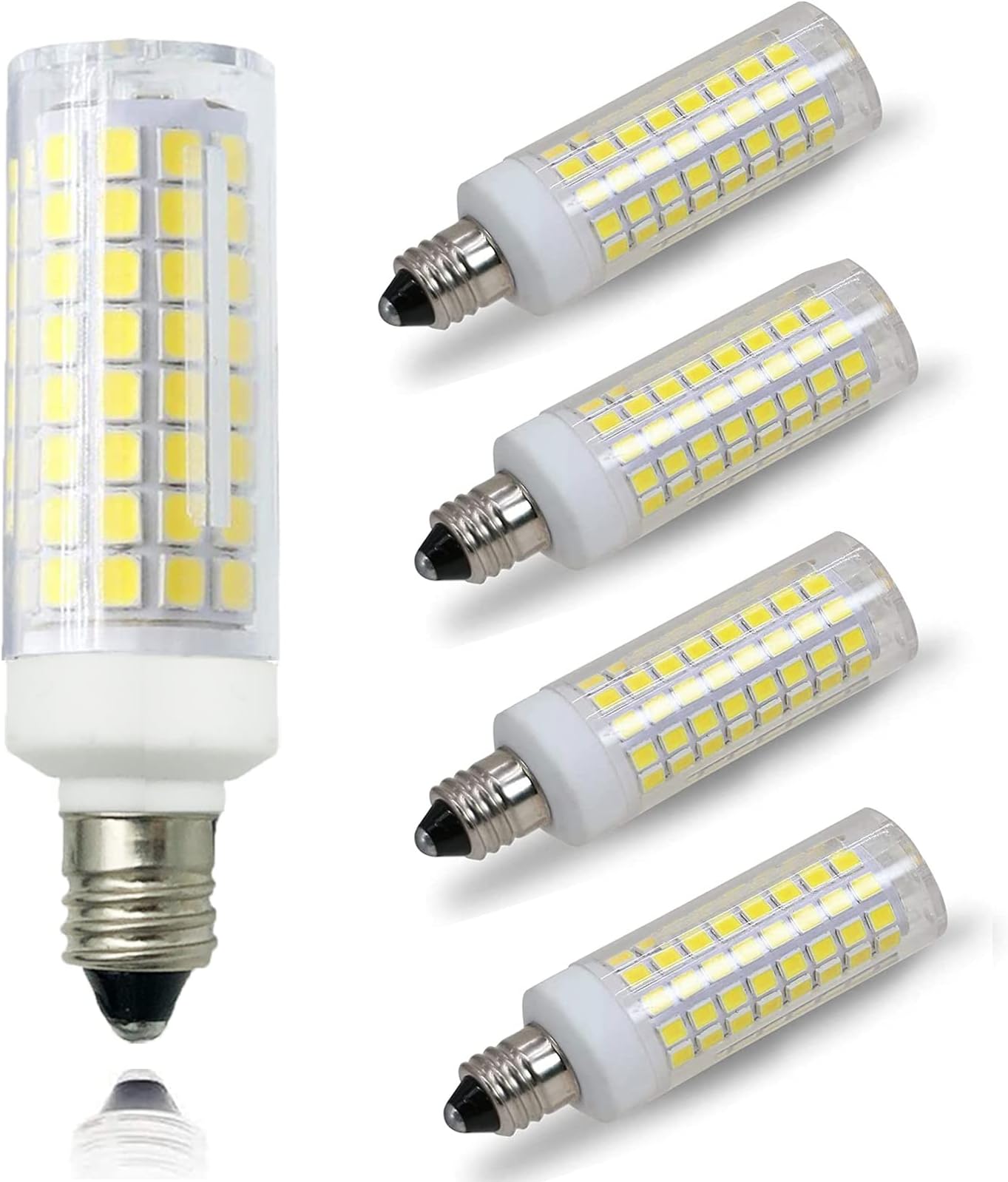 HAOGUAIS 6-Pack E11 LED Light Bulbs, E11 Mini Candelabra Base, Daylight ...