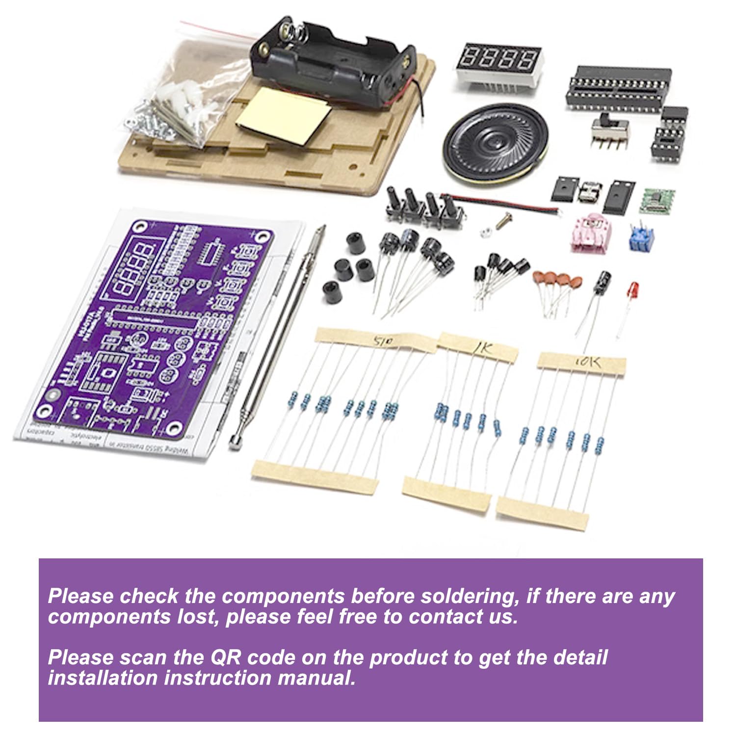 Snapklik.com : FM Radio Kit Soldering Practice Kit DIY Electronic Kits ...