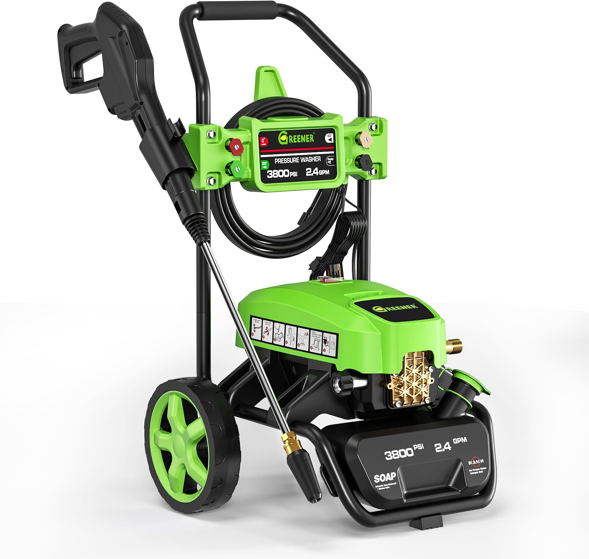 Amazon.com : PowerSmart 2800 PSI Electric Pressure Washer with 2.0 GPM ...