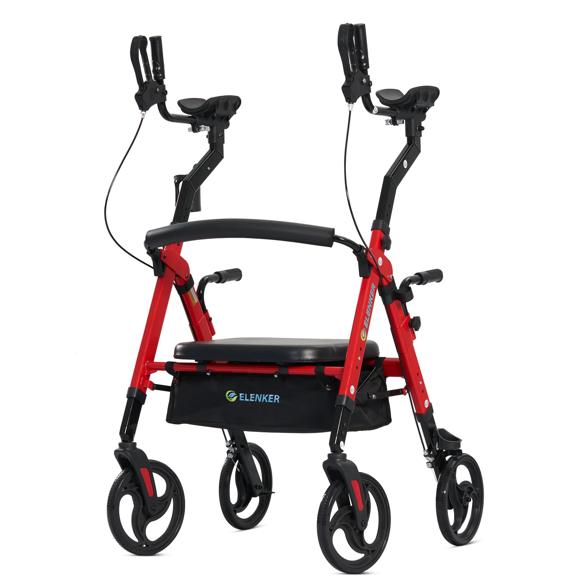 Amazon.com: ELENKER Heavy Duty Upright Walker with Extra Wide Padded ...