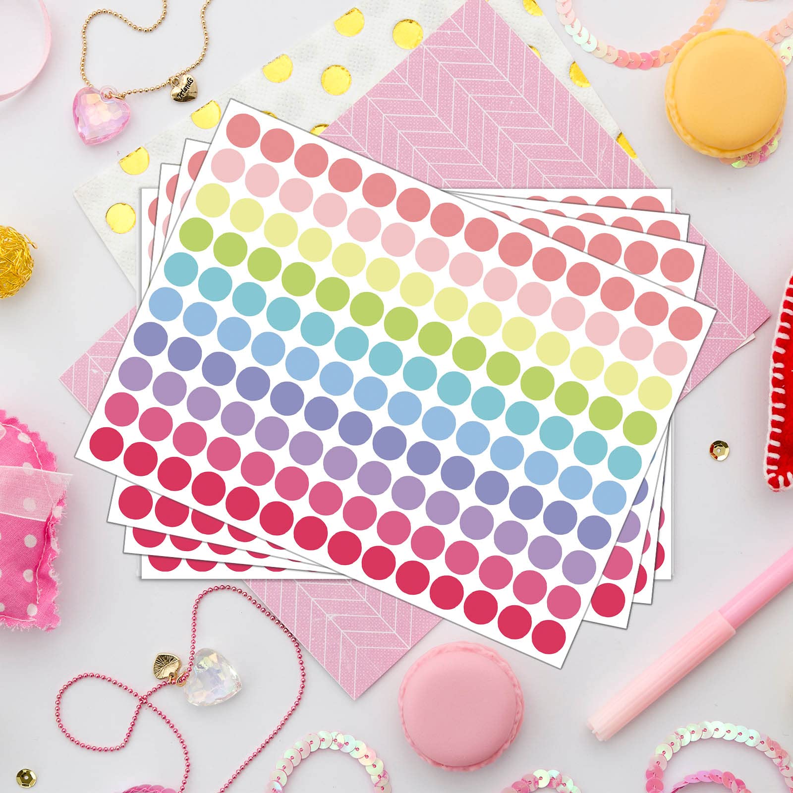Snapklik.com : Dreecy 3500 PCS Color Coding Labels 3/4 Inch Circle Dot ...