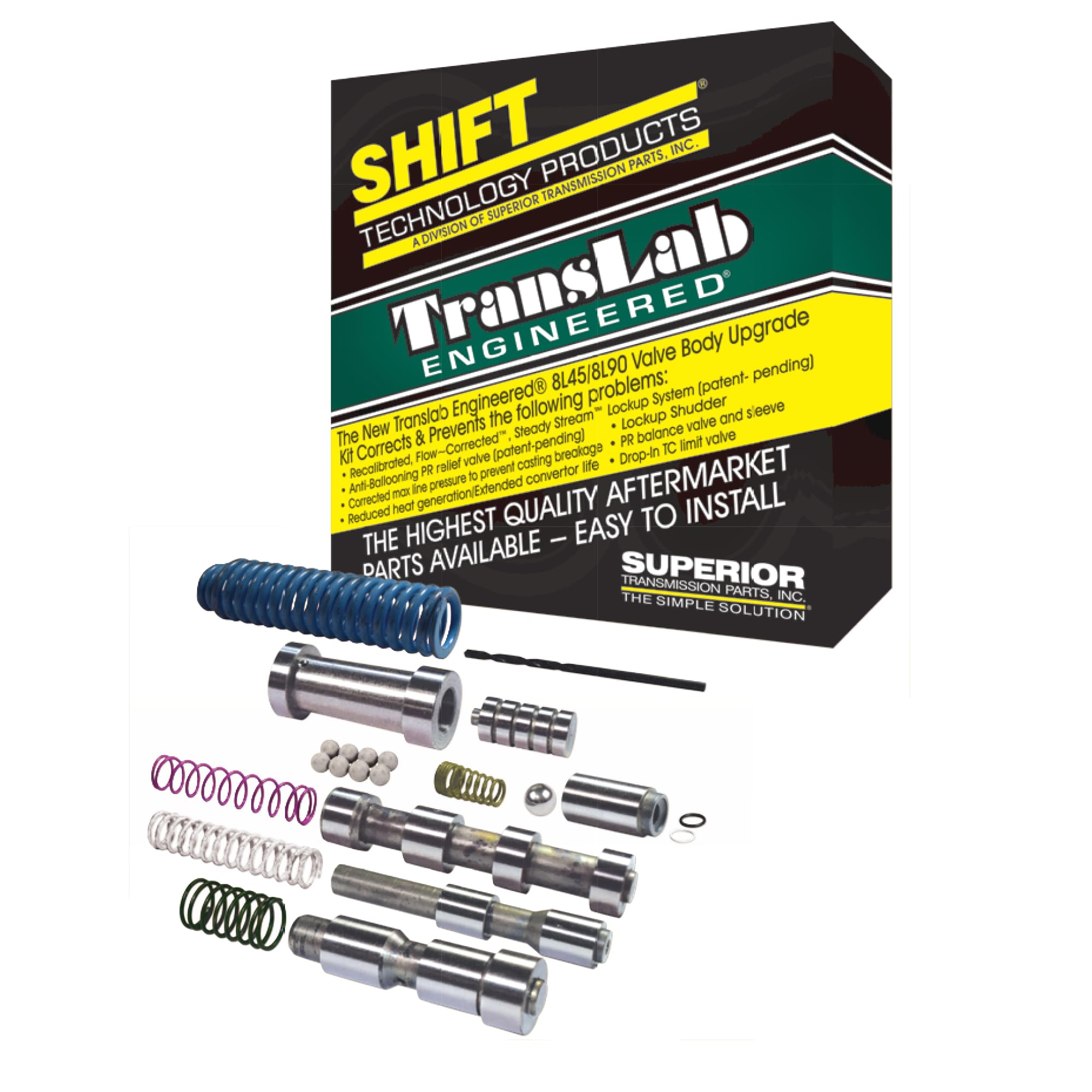 Snapklik.com : Superior 8l45 8L90 TransLab Engineered Shudder Solution Valve Body Upgrade STL-8L90