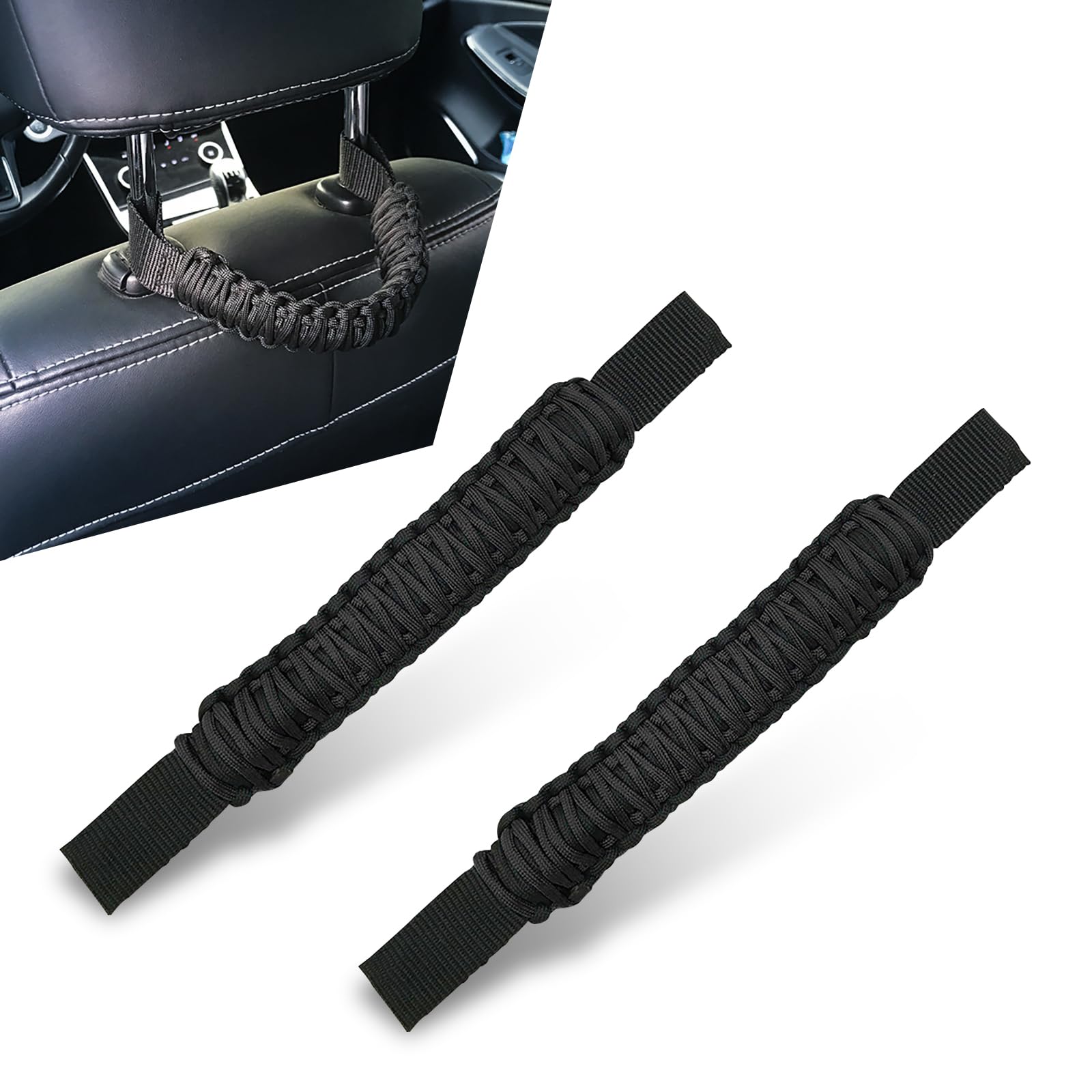 Amazon.com: Yumfugu Pack-2 Car Headrest Grab Handles, Car Front Rear ...
