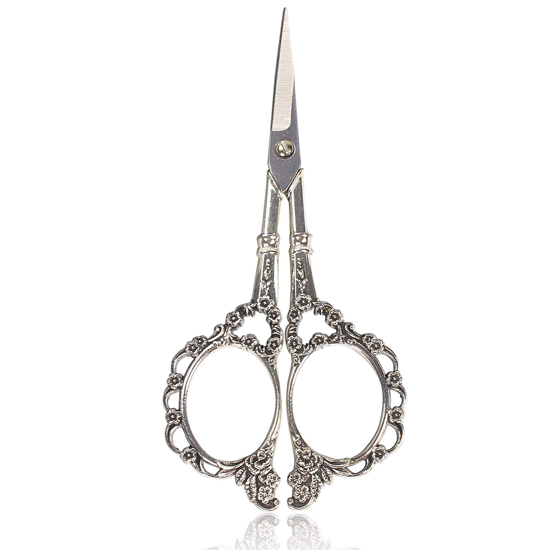 Snapklik.com : BIHRTC Vintage European Style Plum Blossom Scissors For Embroidery, Sewing, Craft ...