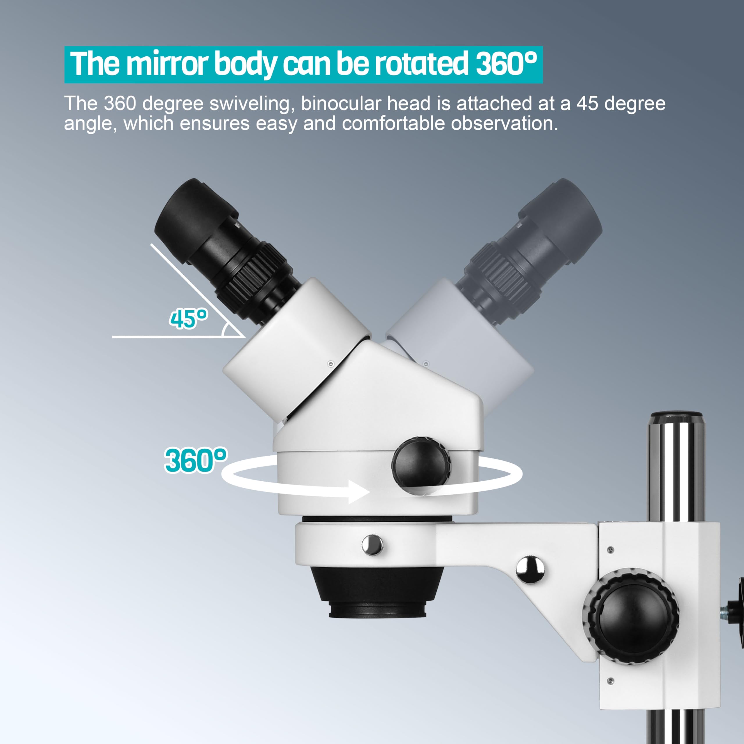Snapklik.com : Binocular Stereo Zoom Microscope, WF10x Eyepieces, 7X ...